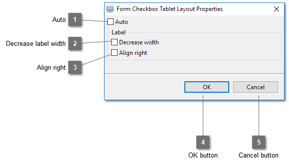 Topic: Form Checkbox Tablet Layout Properties Dialog Topic: Form Checkbox Tablet Layout Properties Dialog